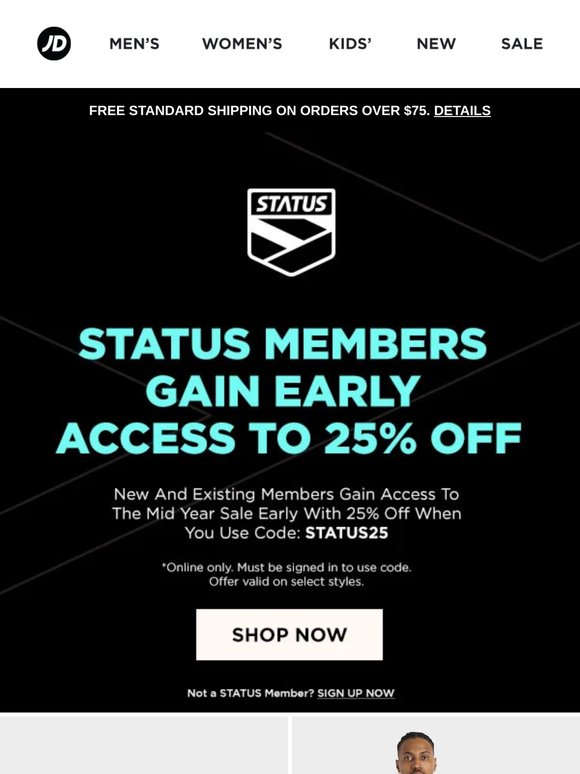 JD: STATUS Early Access to 25% Off ‼️ Shop our Mid-Year Sale | Milled