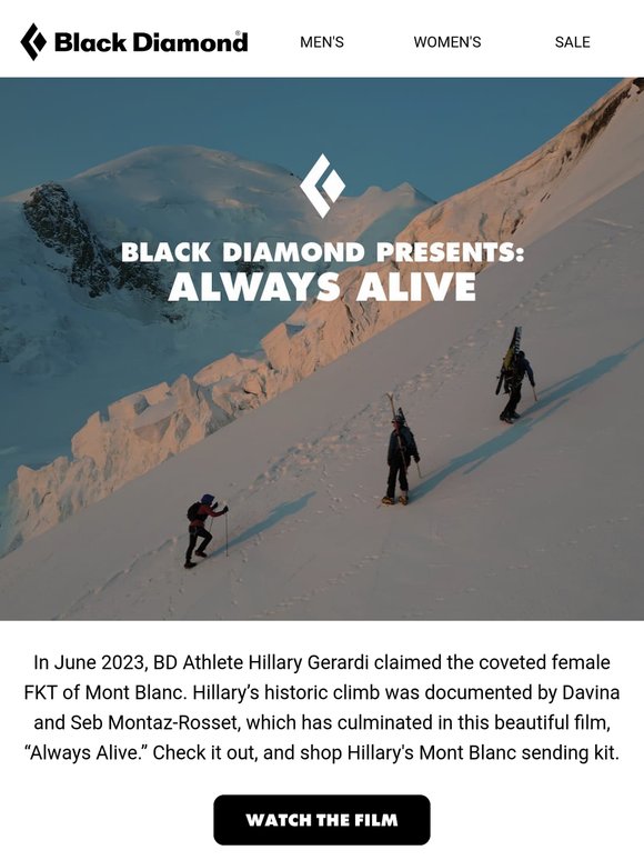 Black Diamond Equipment: Hillary Gerardi Sets the Bar on Mont Blanc ...