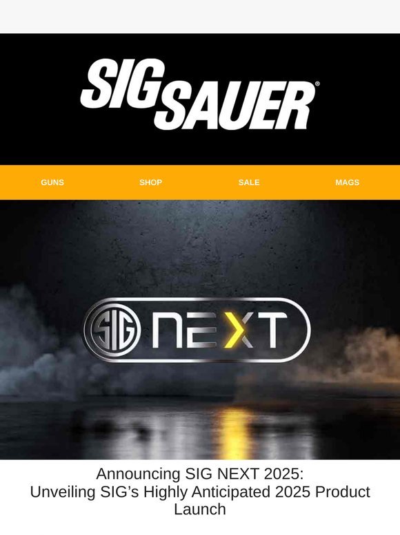 SIG SAUER: This is SIG NEXT 2025 | Milled