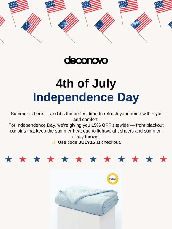 Deconovo: Hithere, 15% OFF Summer Home Refresh Starts Now! | Milled
