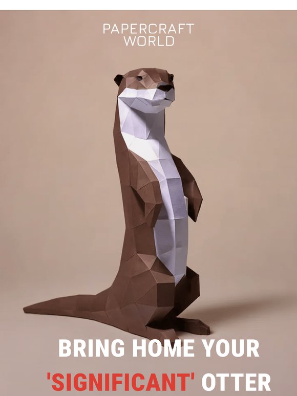 PaperCraft World: Bring Home Your 'Significant' Otter Papercraft | Milled