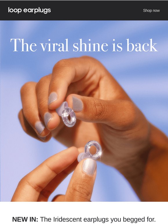 Loop: NEW IN: Engage Iridescent in Lavender | Milled