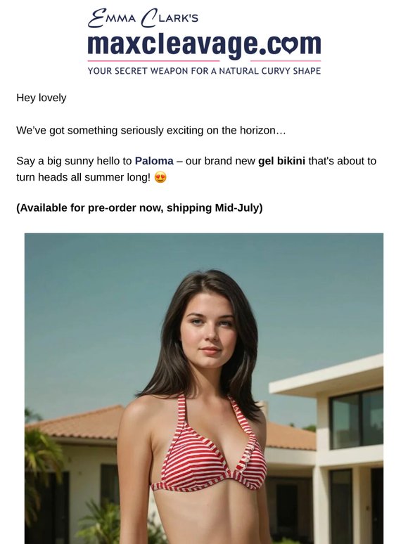 MaxCleavage: ️🤍Say HELLO to Paloma – Beat the rush. and PRE-ORDER our spicy new gel bikini today ...