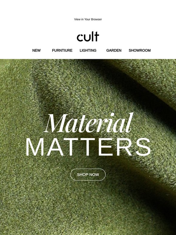 Cult Furniture: Material Matters - Discover the beauty of considered ...