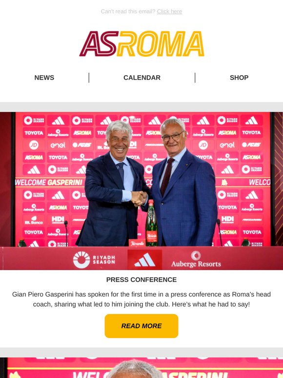 AS Roma: “I felt Roma was the right choice” – Gasperini speaks at his ...