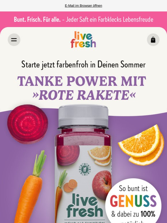 LiveFresh: 💜 Tanke Power mit »Rote Rakete«, —! | Milled