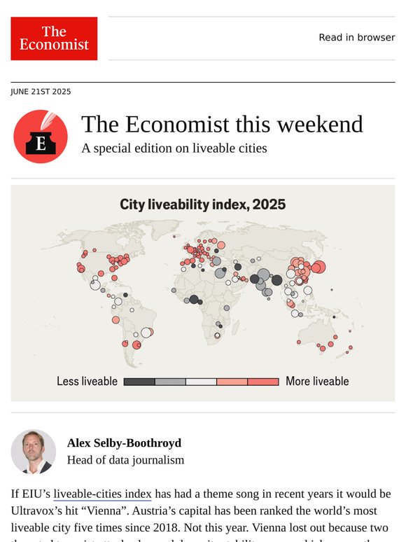The Economist: The world’s most liveable cities | Milled