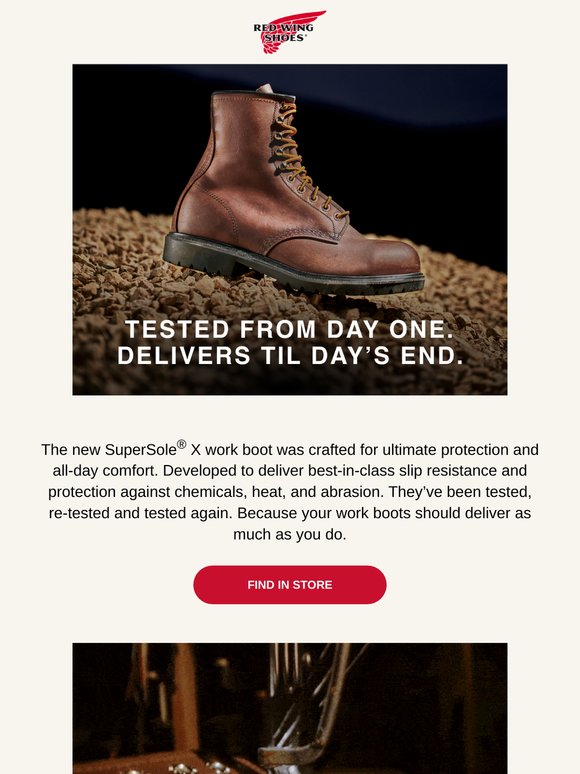 Red Wing Shoes: New SuperSole X: Ultimate protection, all-day comfort ...
