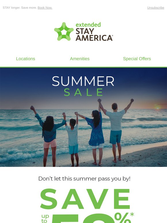 Extended Stay America: Sale Ends Tonight! Save up to 58%! | Milled