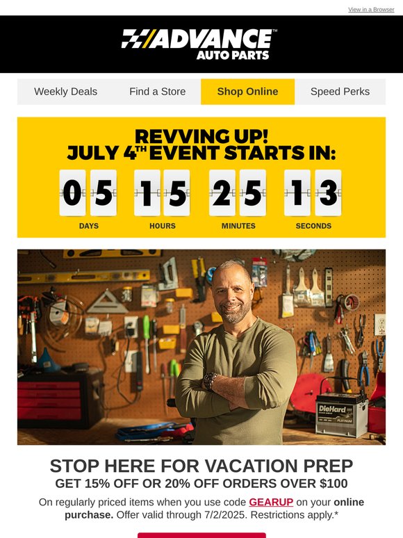 Advance Auto Parts: Summer Brake Check: 25% Off DIY Brake Jobs | Milled