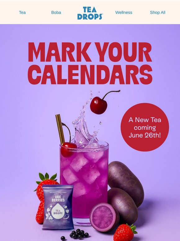 Tea Drops: [Coming Soon] Ube Meets Berry! | Milled