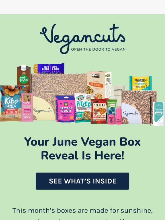 Vegancuts: Snack + Glow? Your June Boxes Are Here | Milled