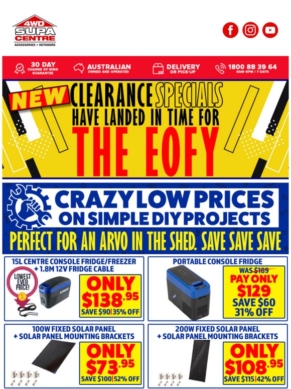 Supacentre: 🥳 NEW Clearance Specials 🤩 Have Landed In Time For The EOFY 🗓️ | Milled