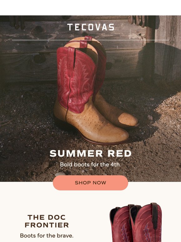 Tecovas: Red boots for the 4th of July | Milled