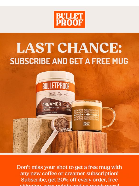 Bulletproof: Don't Miss Out On A FREE MUG! | Milled