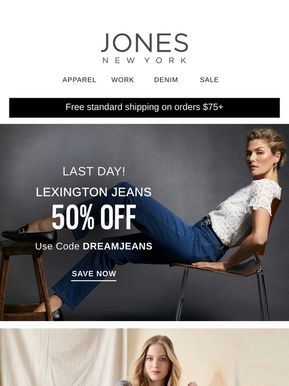 Jones New York: Final Hours! 50% Off Our Best-Selling Jeans | Milled