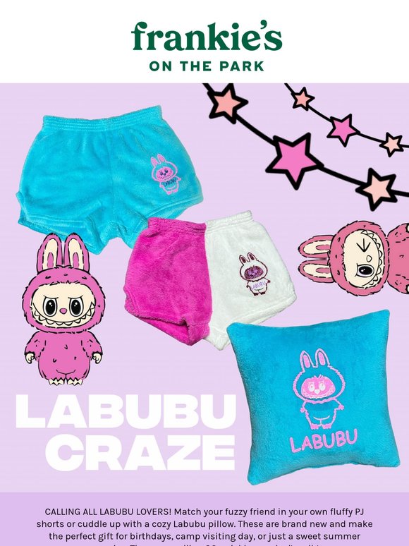 Frankie's on the Park: Exclusive Viral Labubu Merch is HERE! 🎉 | Milled