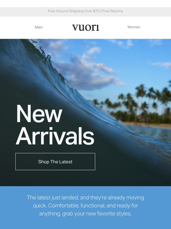 Vuori: Just Dropped: Your Favorite Styles In Fresh Colors | Milled