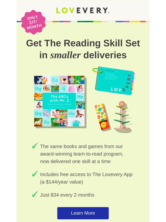 Lovevery: New! Introducing The Early Reader Club | Milled