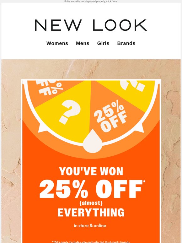 New Look Email Newsletters: Shop Sales, Discounts, and Coupon Codes