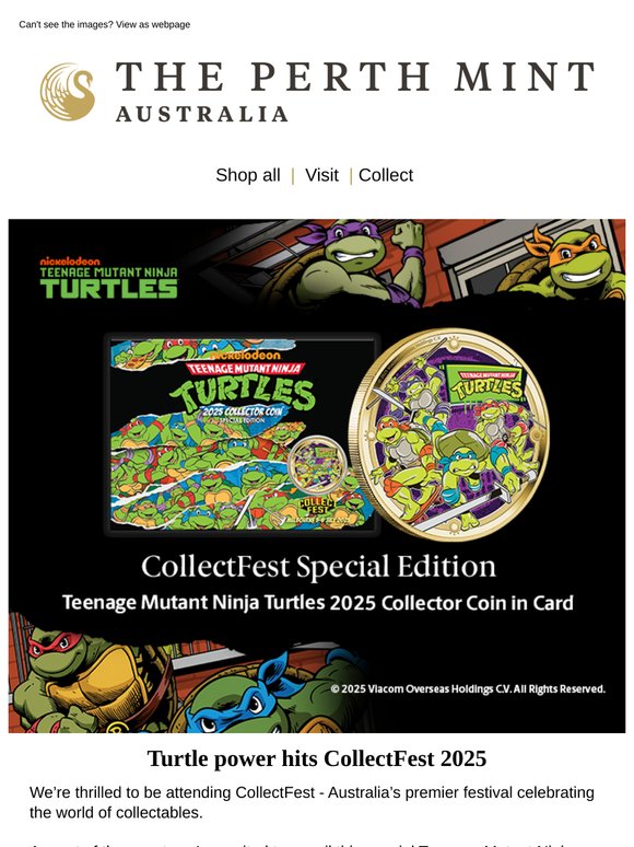 The Perth Mint: Grab your exclusive TMNT collector coin! | Milled
