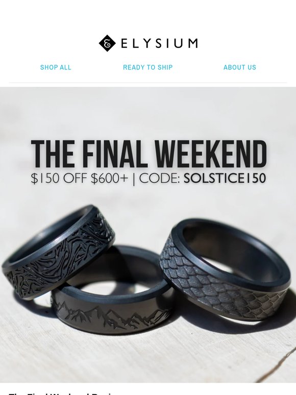 Elysium: Solstice Pricing. Final Days. | Milled