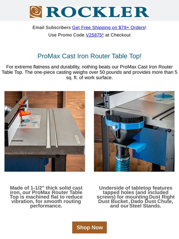 Rockler Woodworking and Hardware: Save $100 — Better Routing with ...