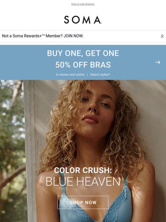 Soma: Gorgeous Blue Bras are on SALE | Milled