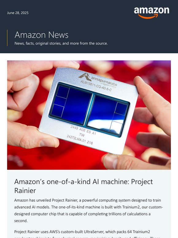 Amazon: How Amazon engineered the world's most powerful AI computing ...
