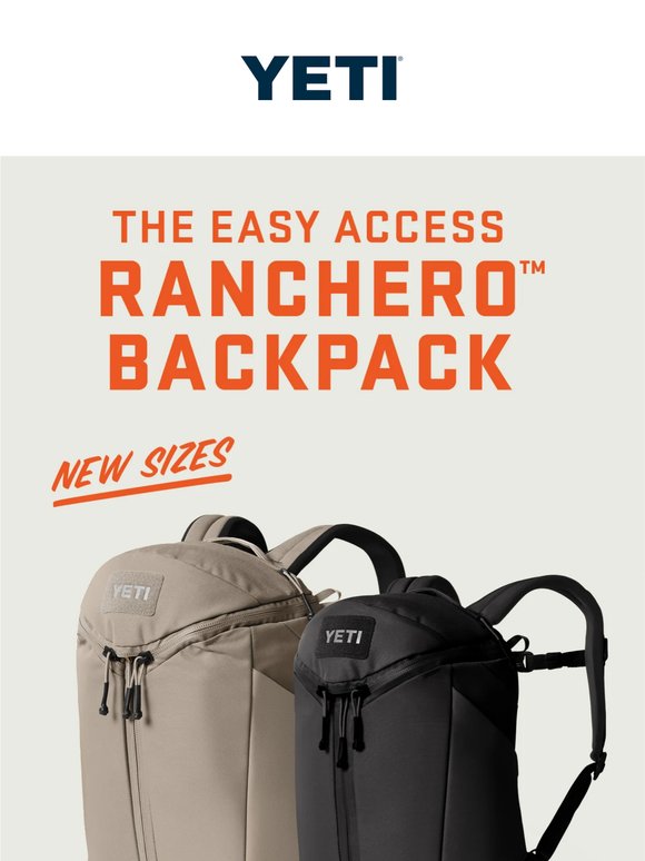 YETI: New Smaller Sizes Of The Easy Access Ranchero™ Backpack | Milled