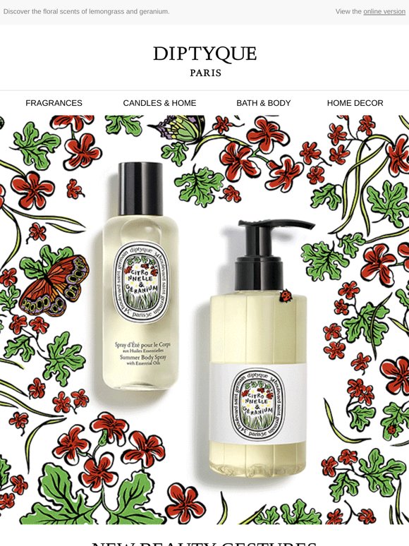 Diptyque: A Fresh Ritual for Radiant Days | Milled
