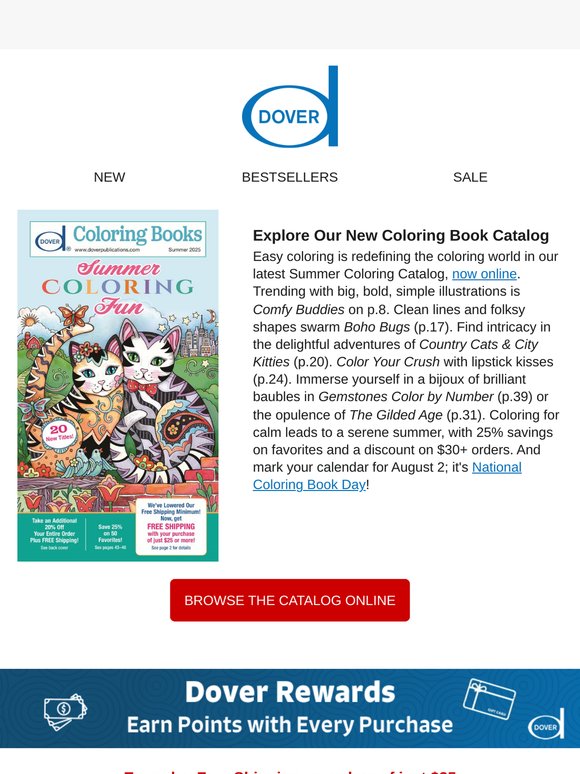 Dover Publications: Explore Our Summer Coloring Book Catalog | Milled