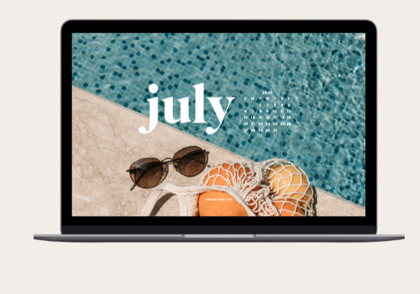 The Everygirl: free july tech backgrounds are here! 💗 | Milled