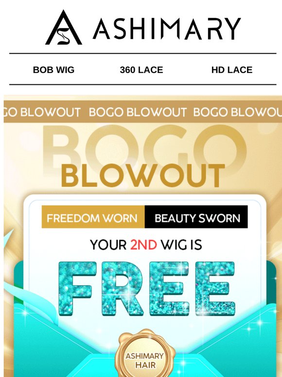 Ashimary Hair: 🎉 BOGO Bash: Get Your 2nd Wig Absolutely $0 ! 🎁 | Milled