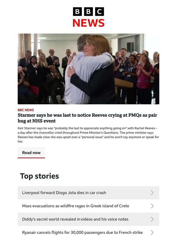 BBC: Diogo Jota dies in car crash | Starmer says he was last to notice ...