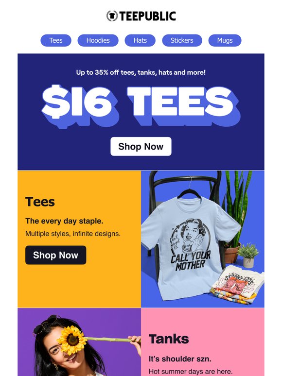 TeePublic: Summer looks better with $16 tees | Milled