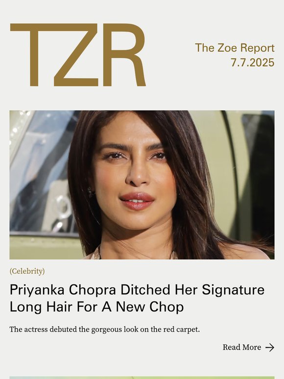 The Zoe Report: Priyanka Chopra Ditched Her Signature Long Hair For A New Chop | Milled