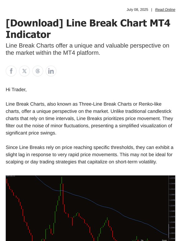 Forex MT4 Indicators: [Download] Line Break Chart MT4 Indicator | Milled