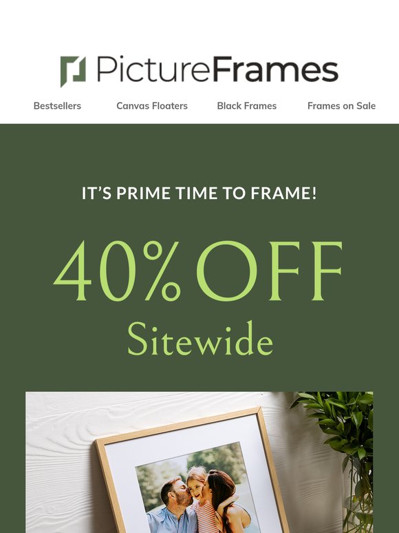 Pictureframes: It’s Prime Time to Frame and get 40% Off Everything! | Milled