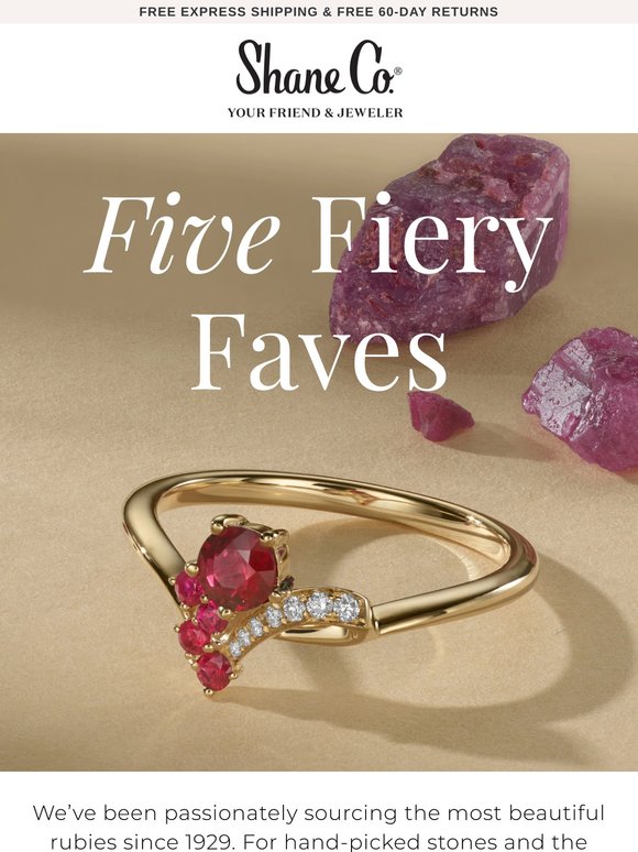 Shane Co.: Celebrate ruby season with our top 5 ️ | Milled