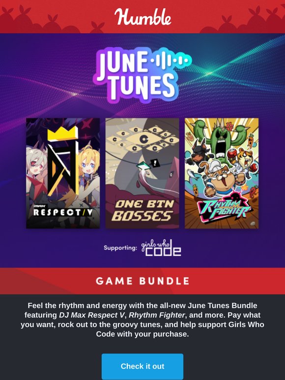 Humble Bundle: Just extended: Music and gaming collide with the June Tunes Bundle 🎵 | Milled