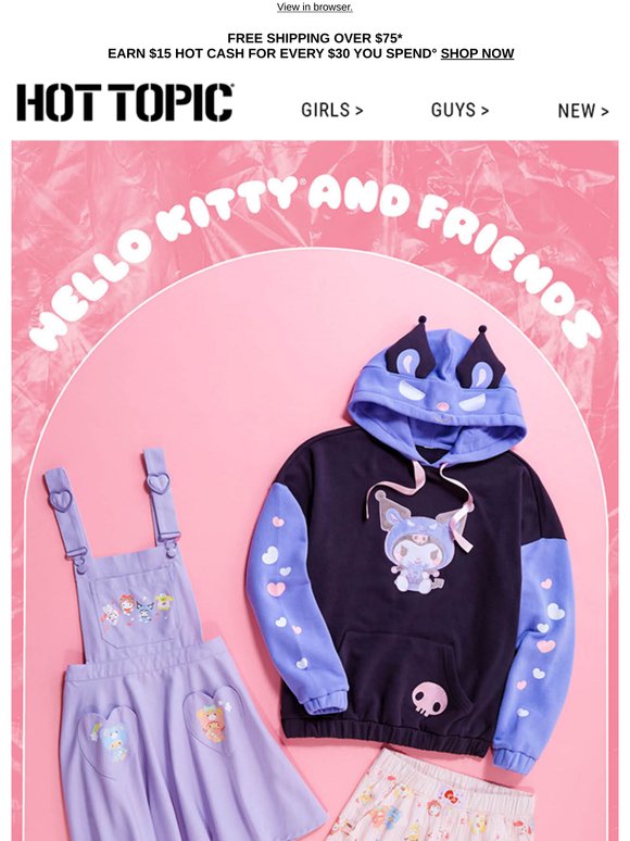 Hot Topic: Cute alert 😍 Hello Kitty and Friends are dressing like their ...