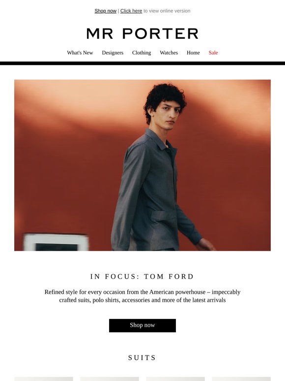 MR PORTER: Your style upgrade, courtesy of TOM FORD | Milled
