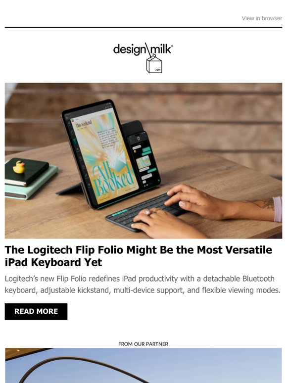 Design Milk: Weekly Digest: The Logitech Flip Folio Might Be the Most Versatile iPad Keyboard ...