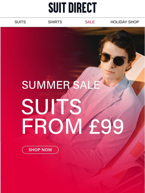 Suit Direct: Sale Suits From £99 | Milled