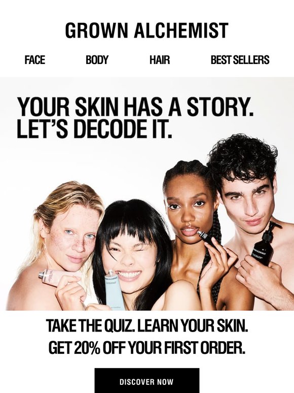 Grown Alchemist: Your Skin Has a Story – Let’s Decode It . | Milled