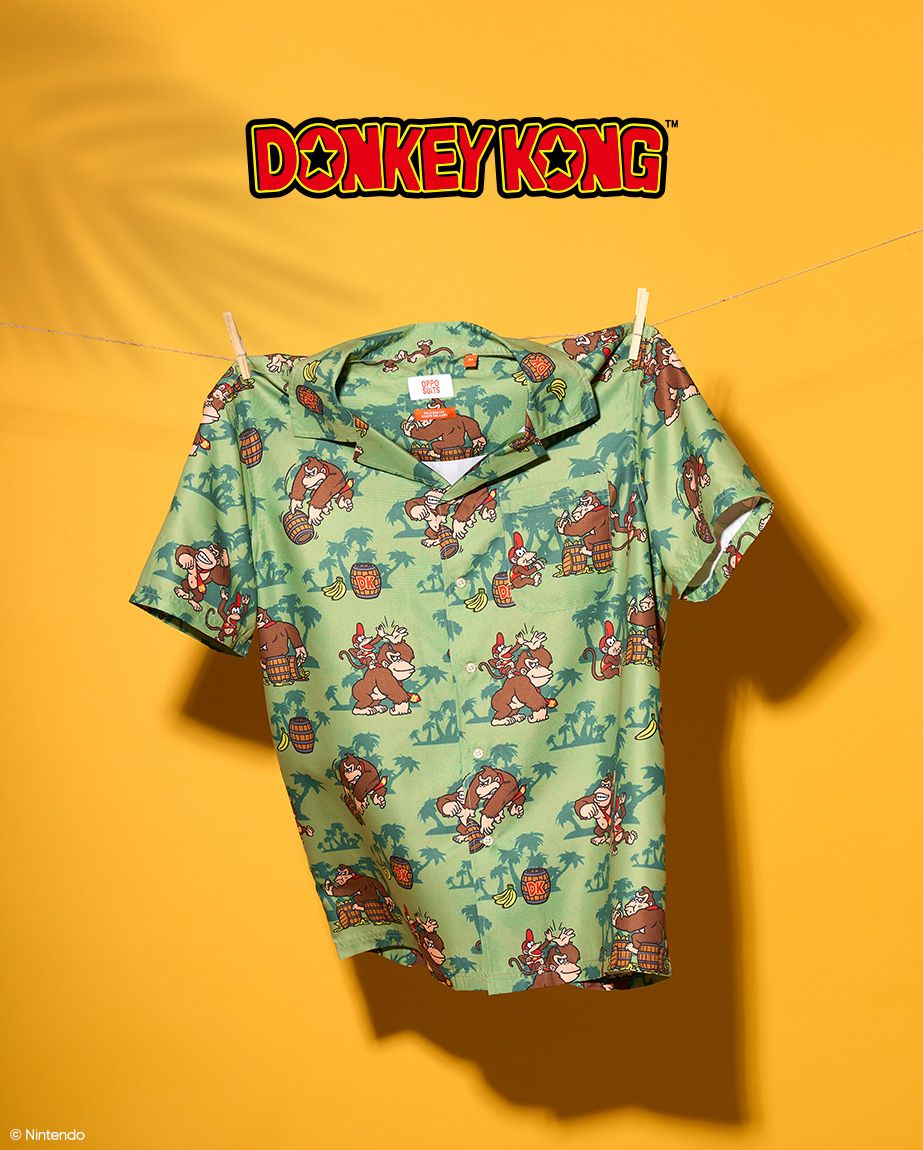 OppoSuits: Go Bananas: Donkey Kong Hawaiian Shirt Has Arrived! 💥 | Milled