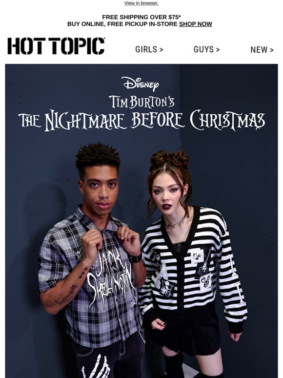 Hot Topic: Jack is back! A new The Nightmare Before Christmas ...
