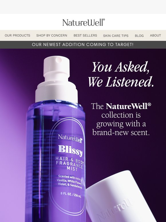 NatureWell Beauty: Meet Blissy💜 Our Newest Addition Coming to Target ...