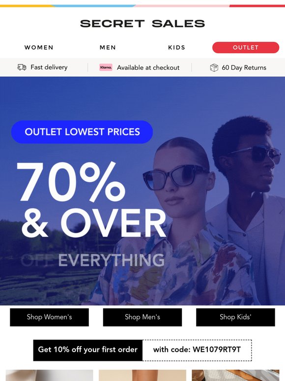 Secret Sales: Clearance: 70% & over off everything! | Milled